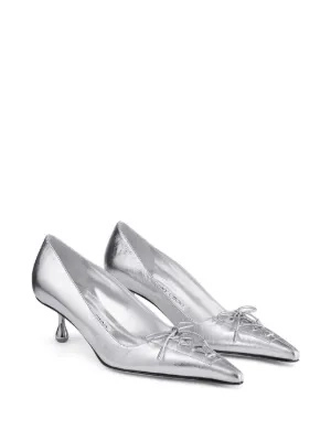 JIMMY CHOO Scarlett Lace-up Pumps - Gray