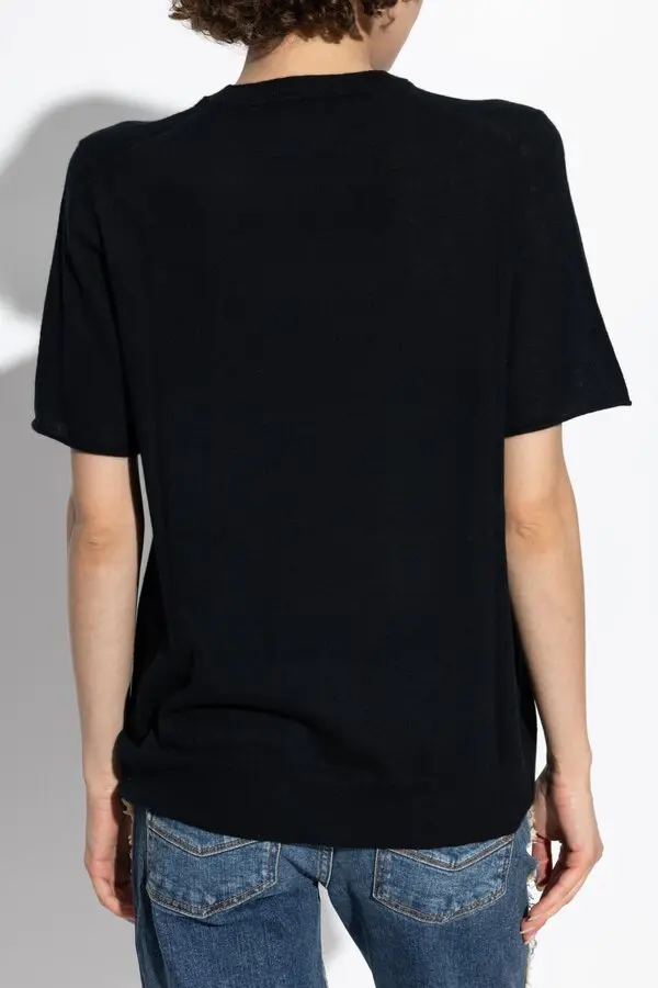 Zadig&Voltaire Ida Diamante Wings Short-sleeved Jumper