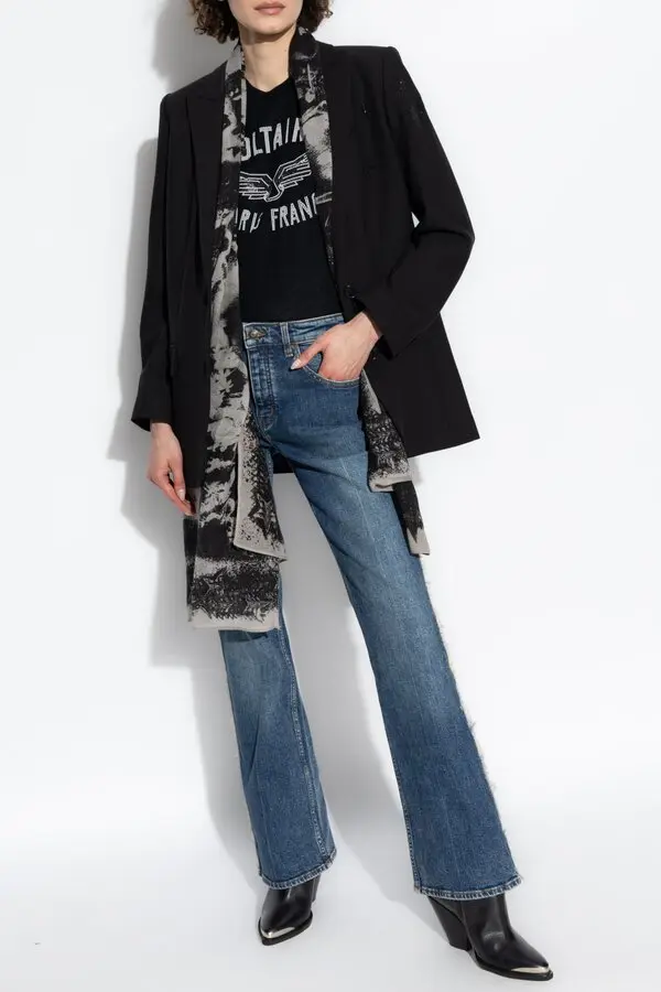 Zadig&Voltaire Ida Diamante Wings Short-sleeved Jumper