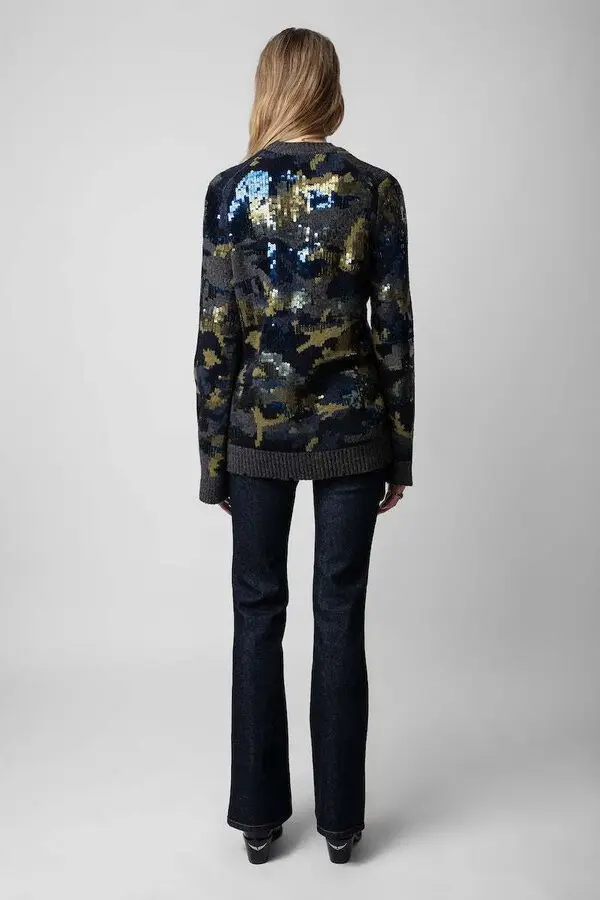 Zadig&Voltaire Sequin-embellished Merino-wool Jumper