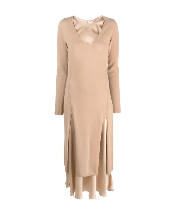 TWINSET Long-sleeve Layered Jumper Dress
