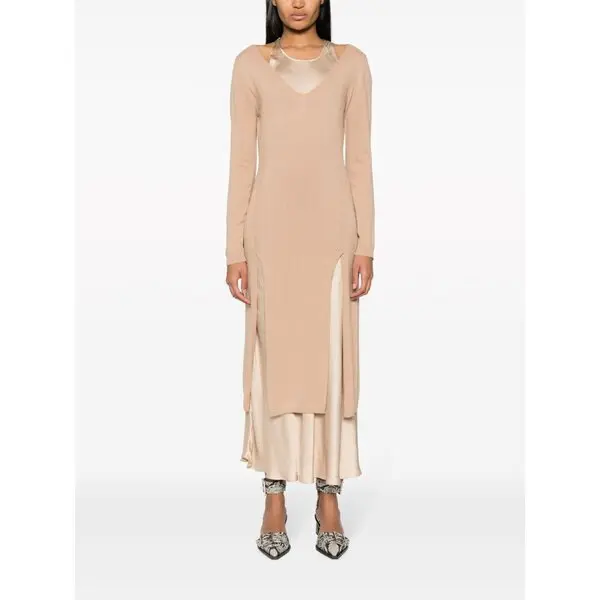 TWINSET Long-sleeve Layered Jumper Dress