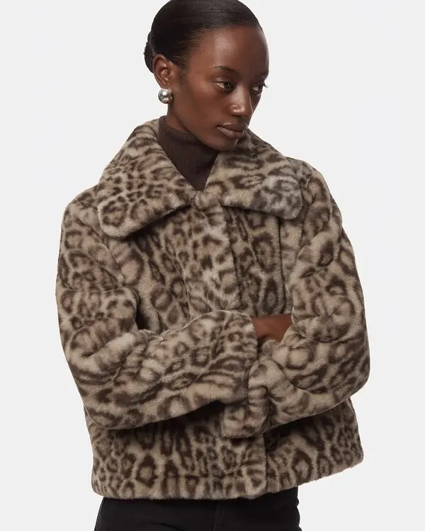 Apparis Elis Leopard Coat