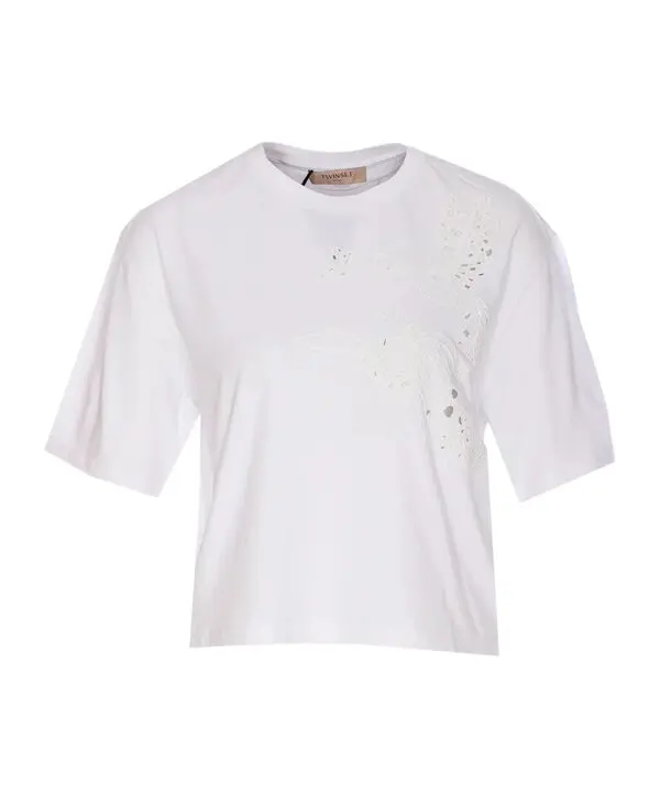 TWINSET Embroidered Crewneck T-shirt