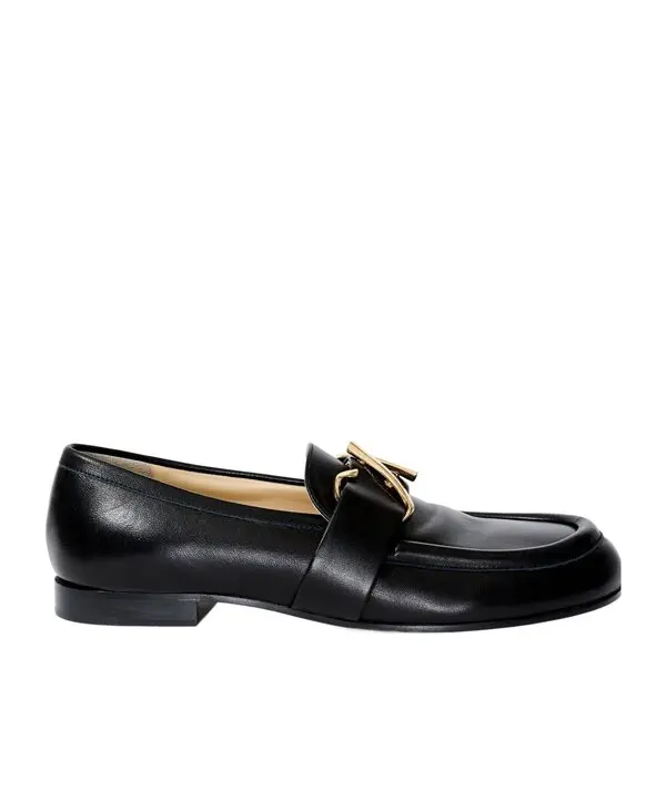 Proenza Schouler Monogram-plaque Slip-on Loafers