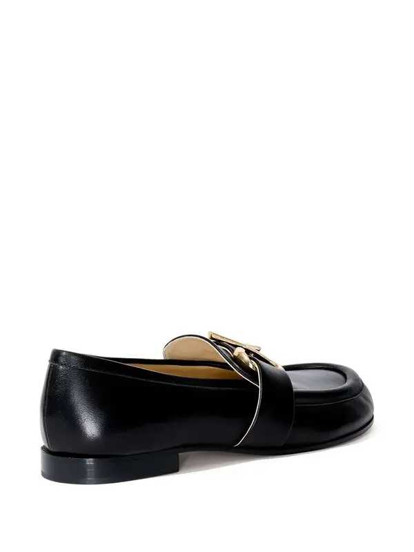 Proenza Schouler Monogram-plaque Slip-on Loafers