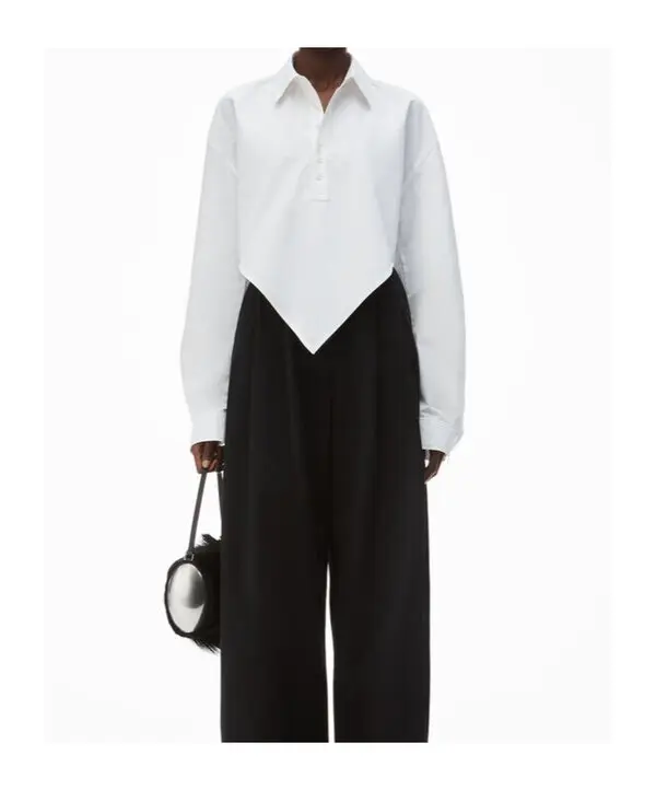 Alexander Wang Pointed Hem Shirt - White