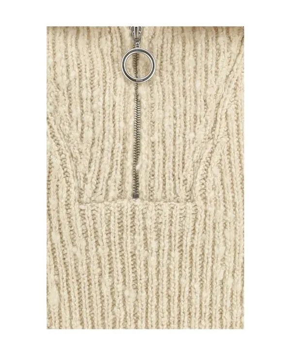AMI Paris Half-zipped Knitted Jumper