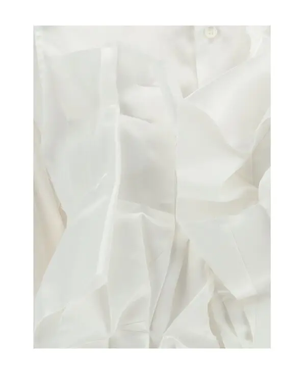 Comme Des Garçons Long-sleeved Ruffled Dress