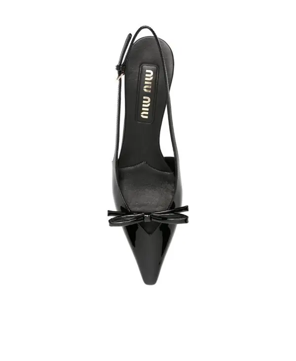 Miu Miu 75mm Bow-embellished Slingback Pumps
