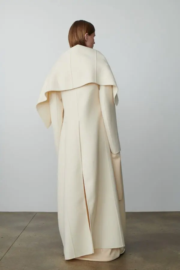 THE ROW Rivoli Cashmere Long-sleeved Coat - Nude