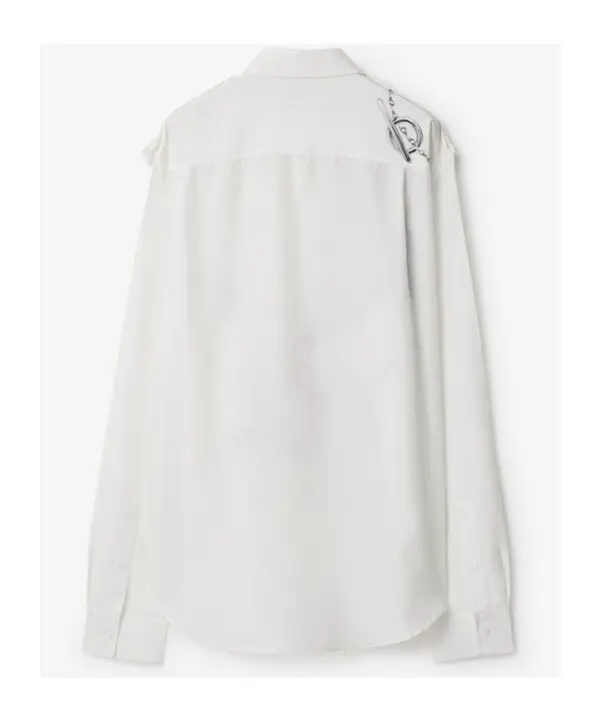 Burberry Knight Hardware-printed Buttoned Shirt