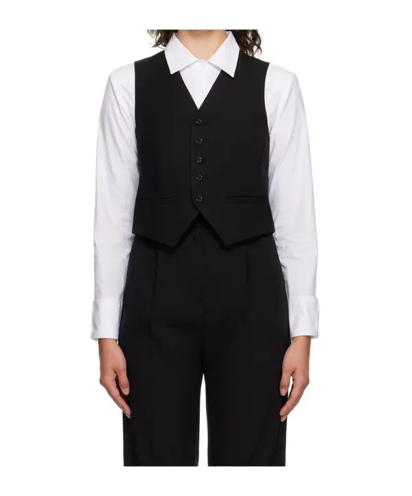 THE FRANKIE SHOP Gelso Single-breasted Wool Waistcoat
