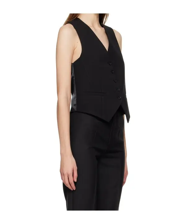 THE FRANKIE SHOP Gelso Single-breasted Wool Waistcoat