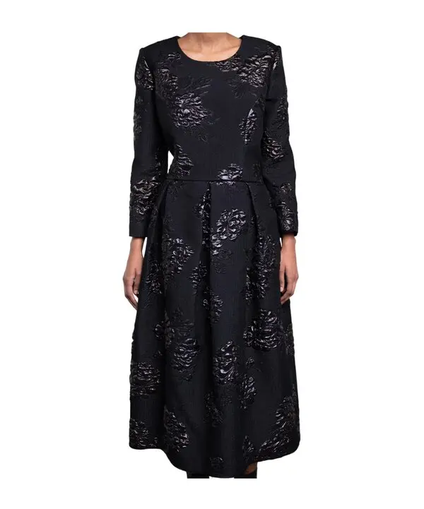 Comme Des Garçons Graphic Print Long Sleeve Dress