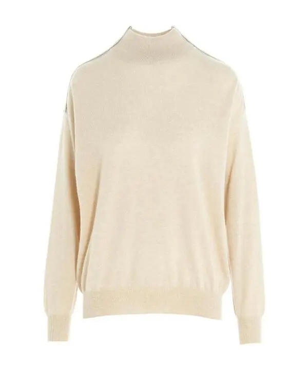 Brunello Cucinelli Brass-embellished Cashmere Jumper