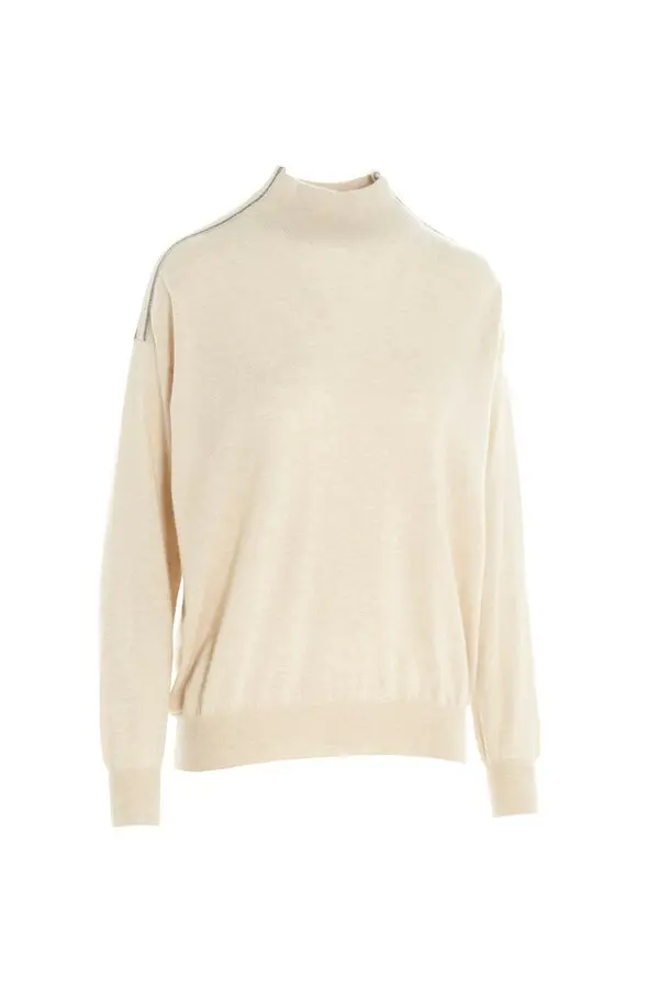 Brunello Cucinelli Brass-embellished Cashmere Jumper