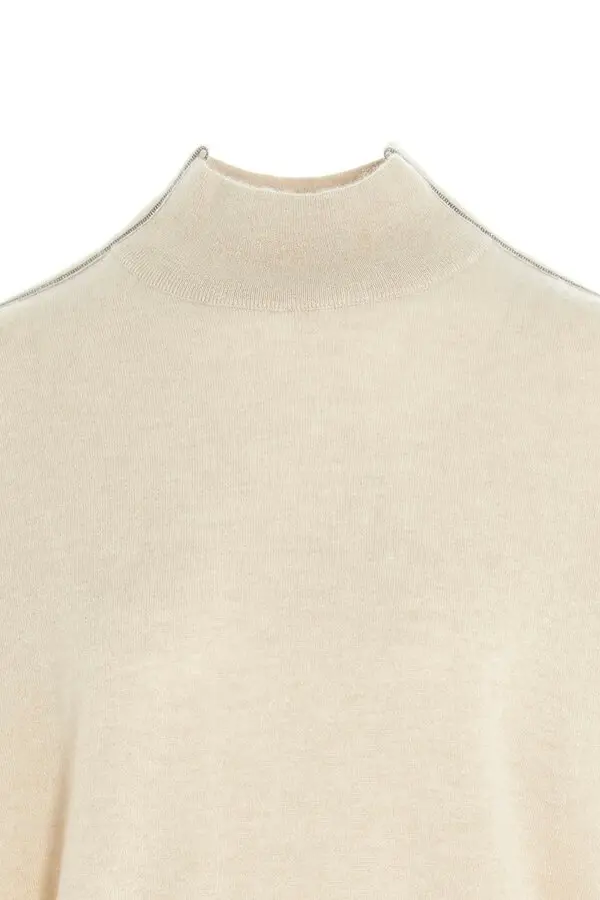 Brunello Cucinelli Brass-embellished Cashmere Jumper