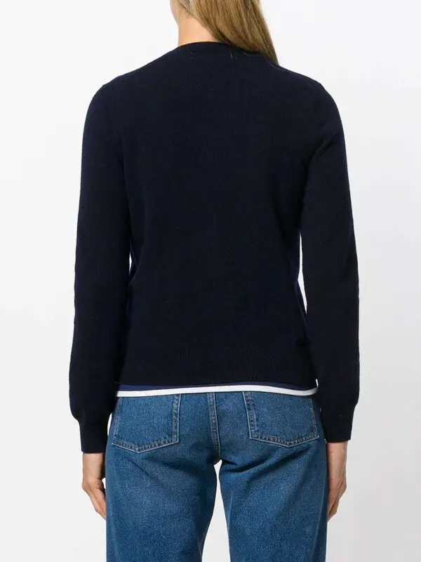 Play Comme Des Garcon Embroidered Heart Cardigan