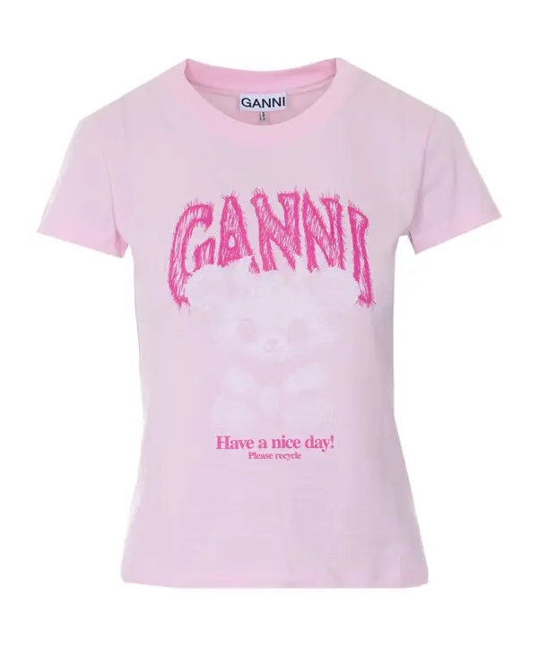 GANNI Graphic Logo T-shirt