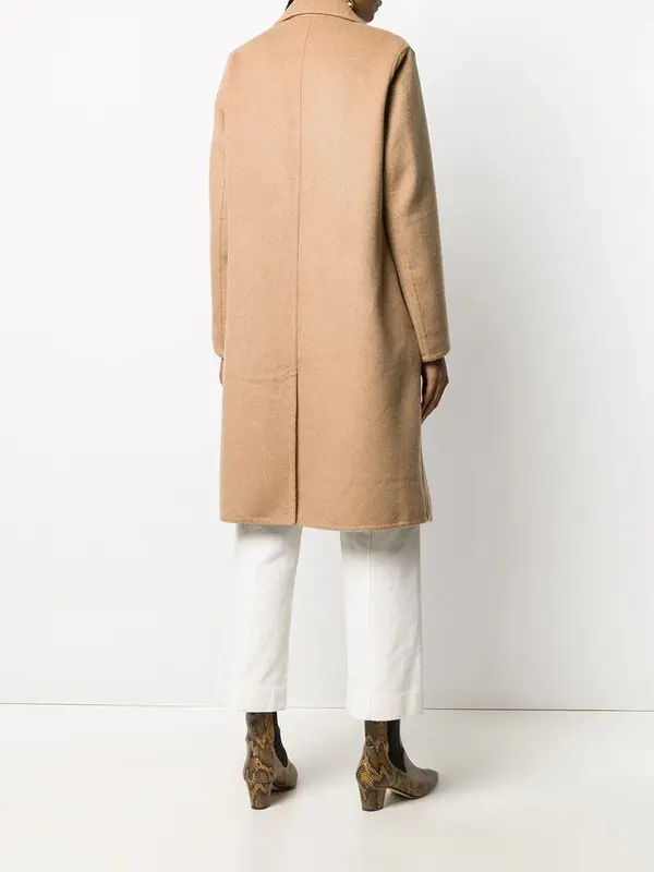 Vince Buttoned Oversized Robe Coat - Nude