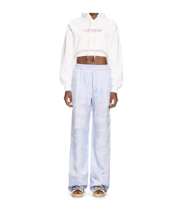 Off-White Bookish Rose Cropped Hoodie