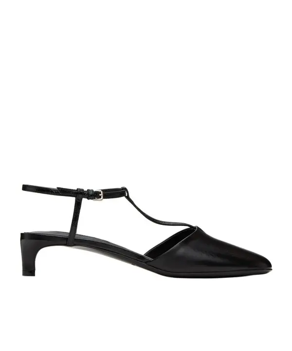 JIL SANDER T-bar Square Toe Pumps