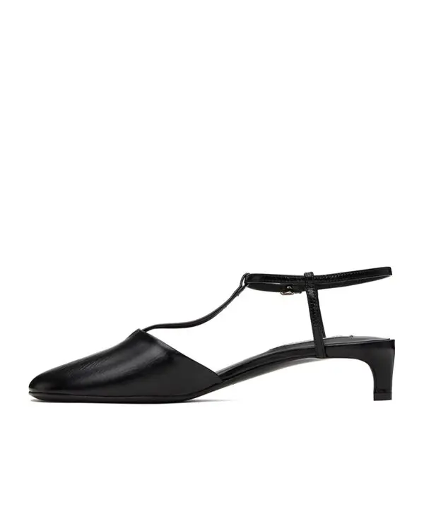 JIL SANDER T-bar Square Toe Pumps