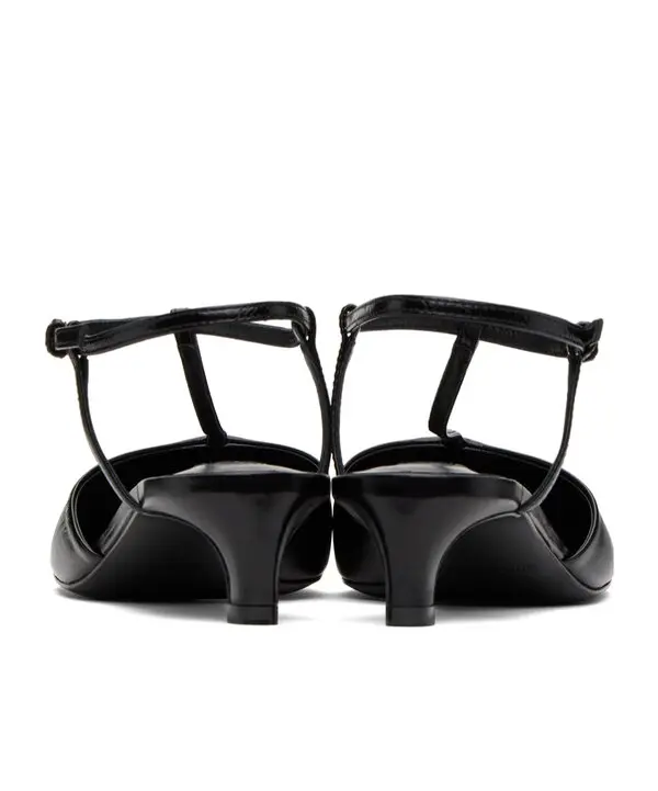 JIL SANDER T-bar Square Toe Pumps