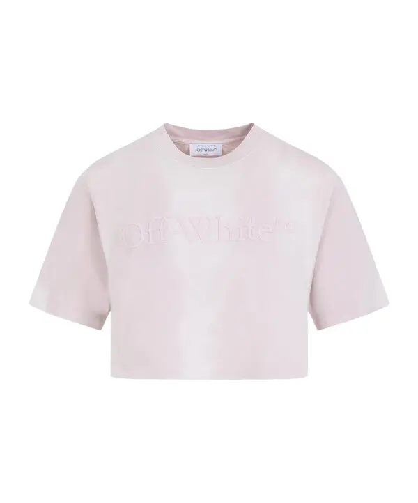 Off-White Cropped Crewneck T-shirt - White