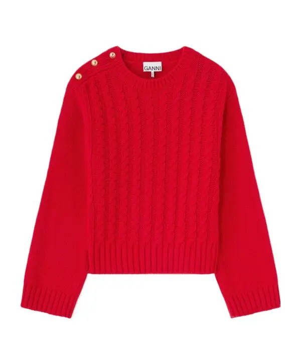 GANNI Cable Wool Mix Jumper