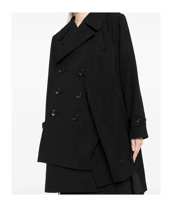 Comme Des Garçons Double-breasted Gabardine Jacket