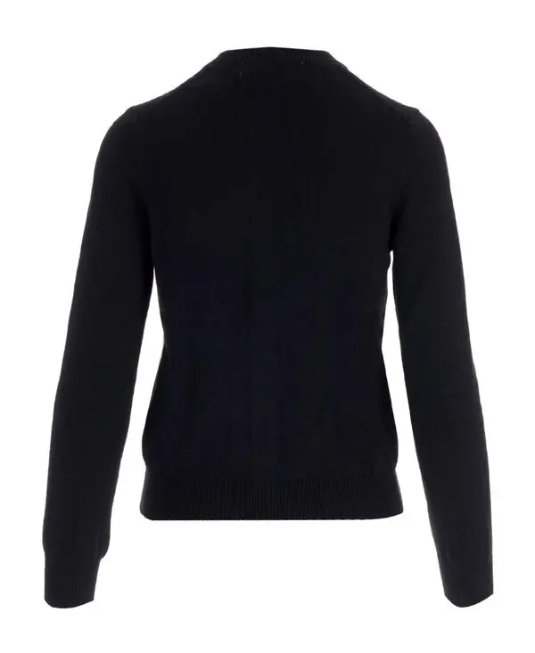 Play Comme Des Garcon Logo Embroidered Buttoned Cardigan