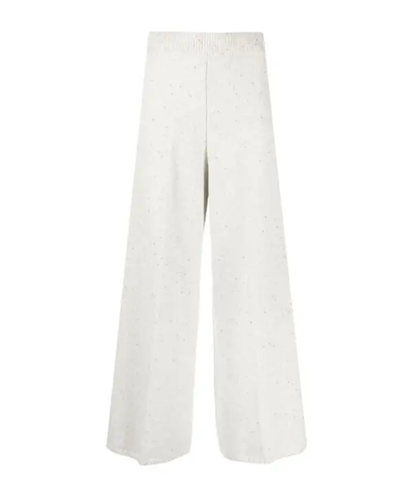 JOSEPH Flared Tweed Cropped Trousers