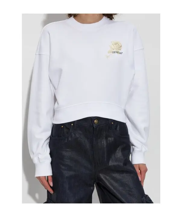 Off-White Logo Printed Crewneck Sweatshirt