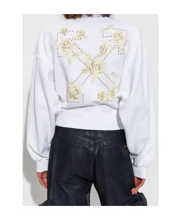 Off-White Logo Printed Crewneck Sweatshirt