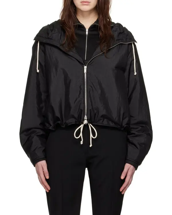 JIL SANDER Zip-up Hooded Drawstring Padded Jacket