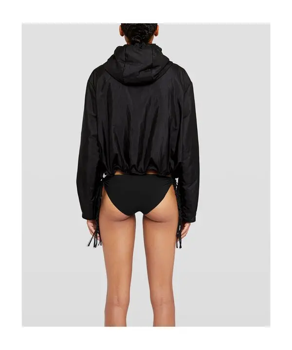 JIL SANDER Zip-up Hooded Drawstring Padded Jacket