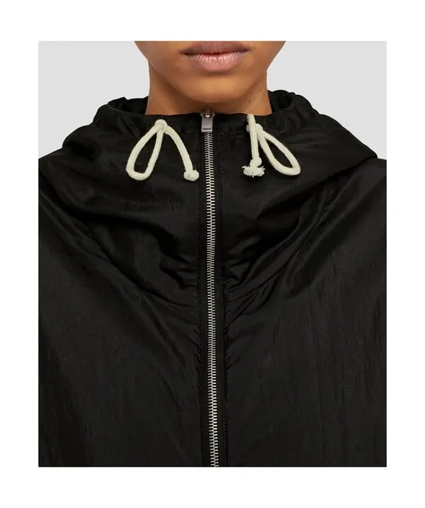 JIL SANDER Zip-up Hooded Drawstring Padded Jacket
