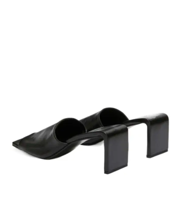 JIL SANDER Square-toe Mid Heel Sandals