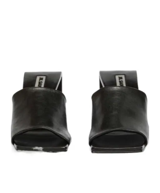 JIL SANDER Square-toe Mid Heel Sandals