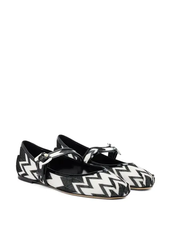 Missoni Zigzag-pattern Ballerinas