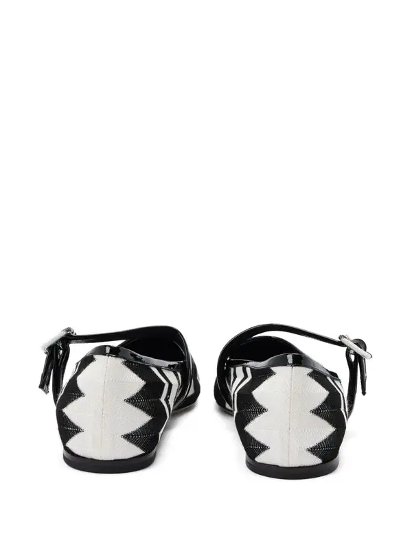 Missoni Zigzag-pattern Ballerinas