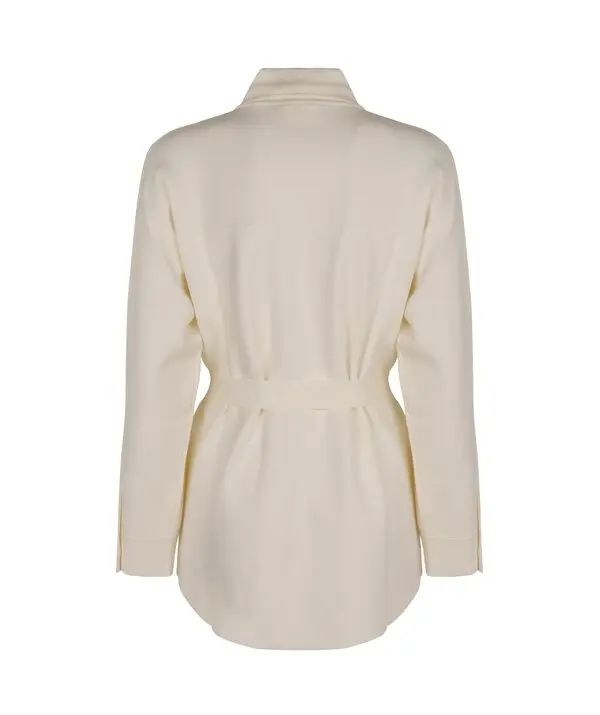 P.a.r.o.s.h Collared Long-sleeve Belted Shirt