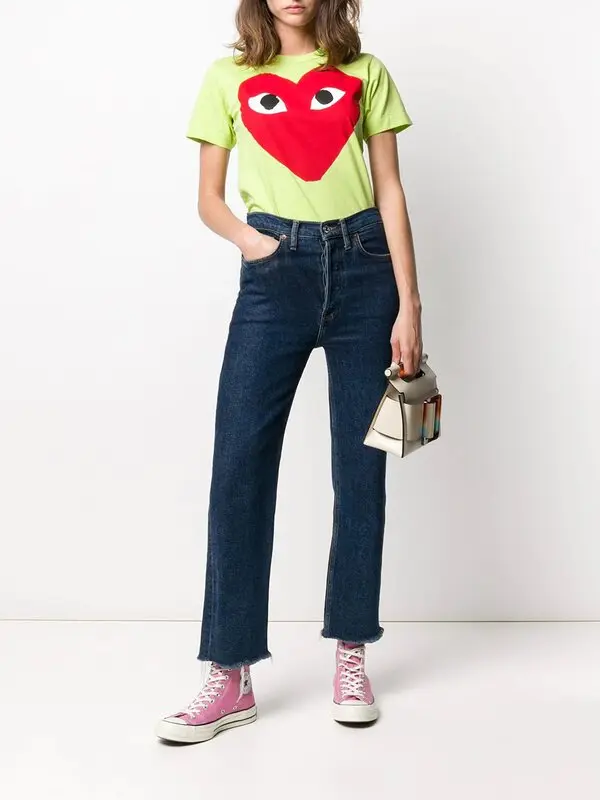 Play Comme Des Garcon Heart Print T-shirt
