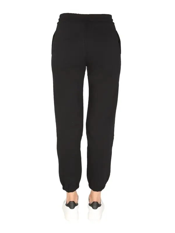 MSGM Logo Printed Drawstring Pants