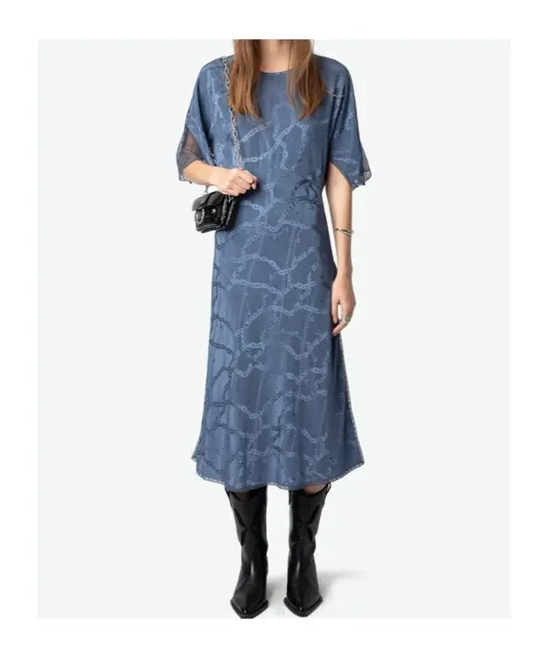 Zadig&Voltaire Silk Jacquard Midi Dress
