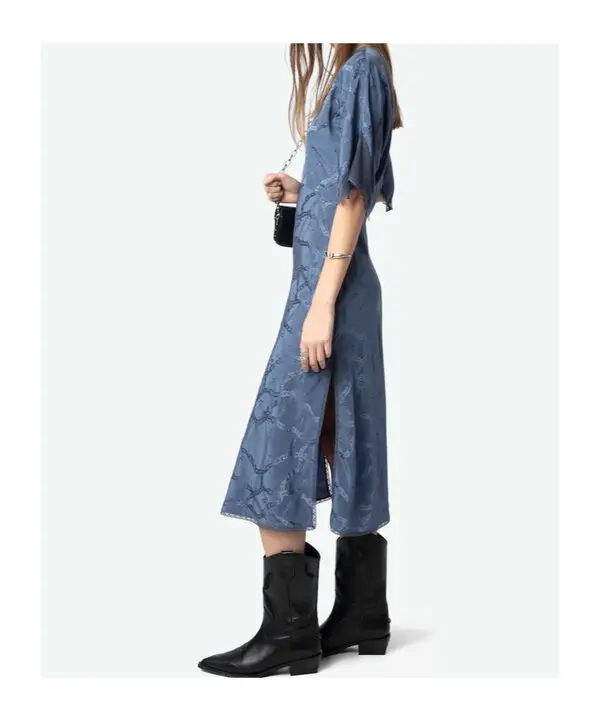 Zadig&Voltaire Silk Jacquard Midi Dress