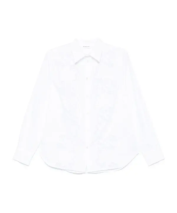 P.a.r.o.s.h Lace Panelled Long-sleeve Shirt