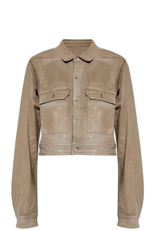 Rick Owens Denim Cape Sleeved Jacket